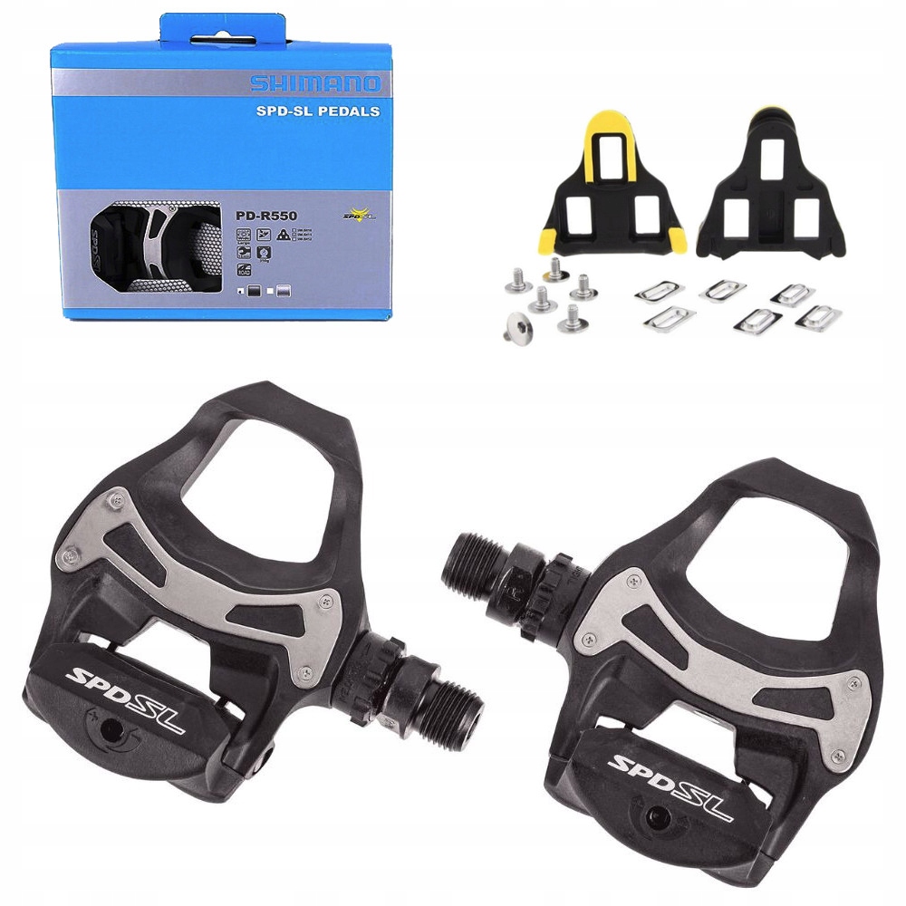 Shimano PD-R550 Pedals (Black) - Ciclobottega Bikeshop