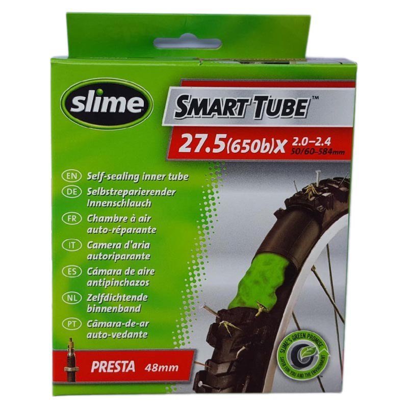 Slime Camera Aria Autoriparante 27.5x2.2 Valvola Presta 48mm - Ciclobottega Bikeshop