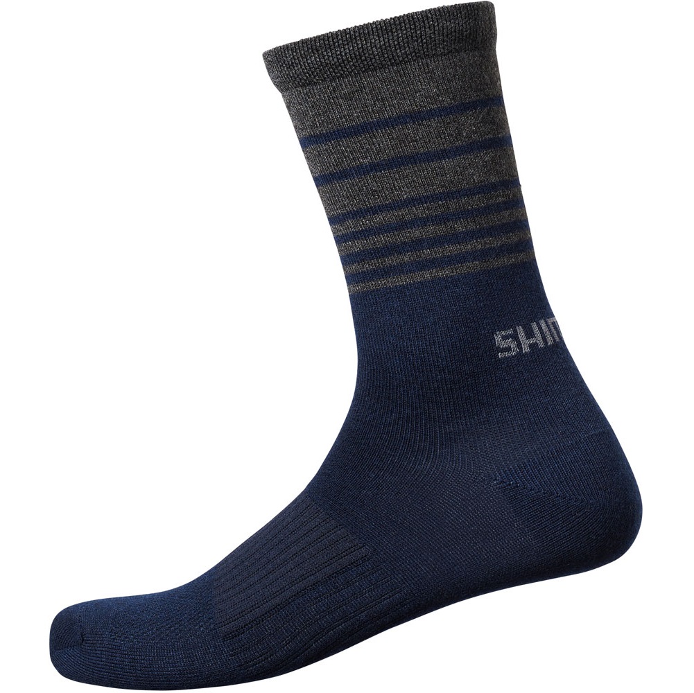 Shimano Original Wool Sock (Navy) - Winter socks for cycling ...