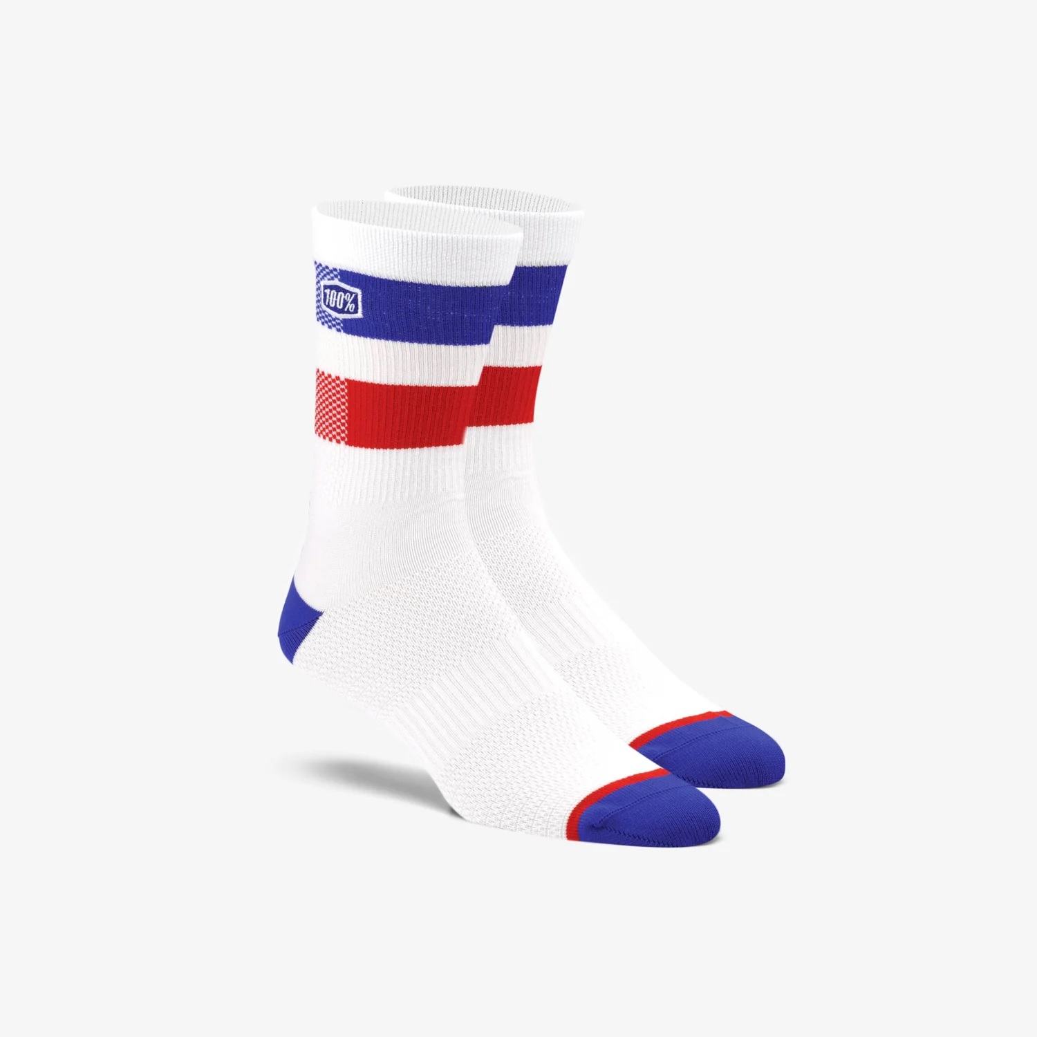 Ride100% Flow Performance White Cycling Socks - Ciclobottega Bikeshop
