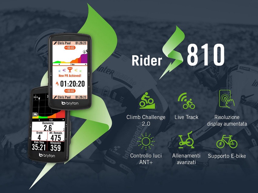 Bryton RIDER S810 Ciclocomputer Gps - Ciclobottega Bikeshop